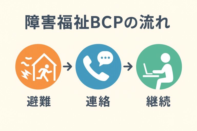 障害福祉BCPとは？災害や感染症から利用者を守るための事業継続計画 | おのぴのと学ぶ！いちばんやさしい福祉の教室